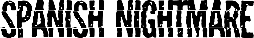 Spanish Nightmare font | Fonts2u.com