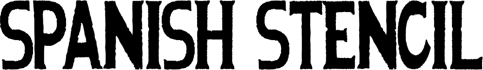 Spanish Stencil font | Fonts2u.com