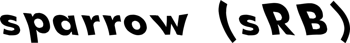 sparrow (sRB) font | Fonts2u.com