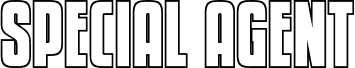Special Agent Outline SemiItal font