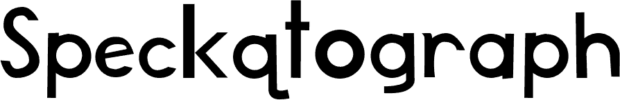 Speckqtograph font