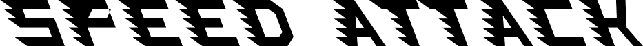 Speed Attack Demo Left Italic font