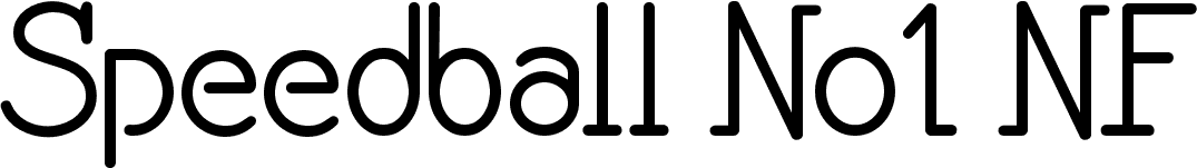 Speedball No1 NF font