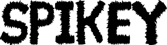 Spikey font