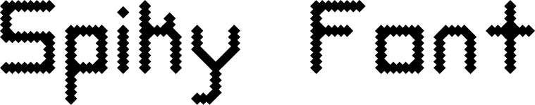 Spiky Font Regular font