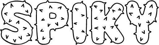 Spiky Regular font | Fonts2u.com