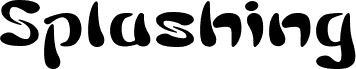 splashing font | Fonts2u.com