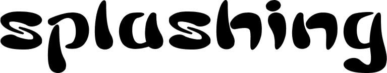 splashing font