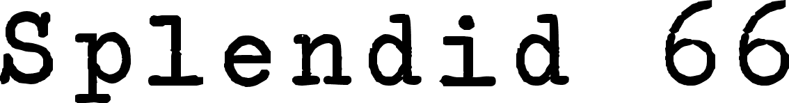 Splendid 66 Bold font | Fonts2u.com