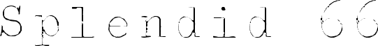 Splendid 66 Bold font | Fonts2u.com