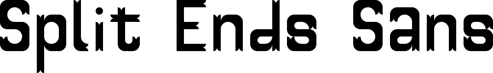 Split Ends Sans Regular font