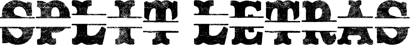 Split Letras font | Fonts2u.com