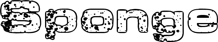 Sponge Regular font | Fonts2u.com