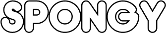 Spongy PERSONAL USE ONLY Bold font