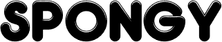Spongy PERSONAL USE ONLY Bold font