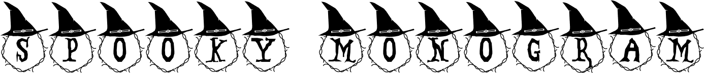 Spooky Monogram font | Fonts2u.com