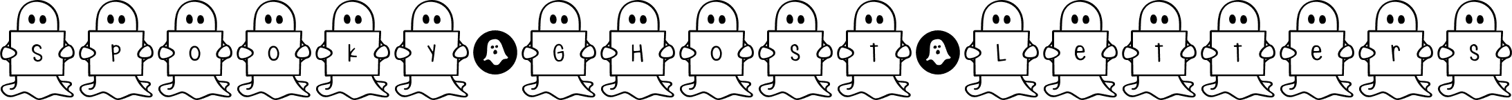 Spooky*Ghost*Letters font | Fonts2u.com
