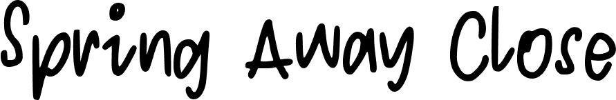 Spring Away Close Regular font | Fonts2u.com