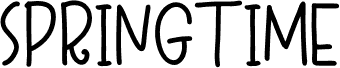 Springtime font | Fonts2u.com