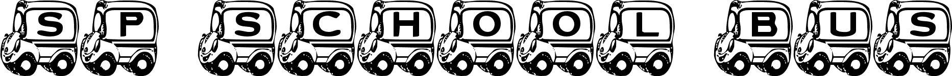 S&P's School Bus font | Fonts2u.com