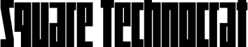 Square Technocrat PERSONAL Bold font | Fonts2u.com