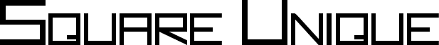 Square Unique ExtraBold font | Fonts2u.com