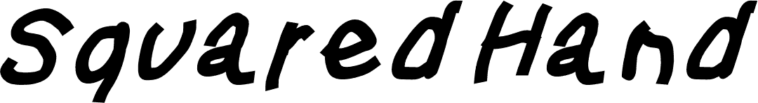 Squared Hand Oblique font | Fonts2u.com