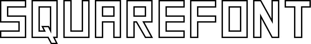SquareFont Outline font | Fonts2u.com