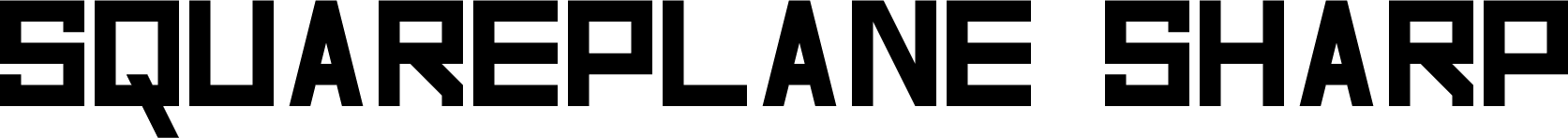 squareplane sharp Regular font | Fonts2u.com