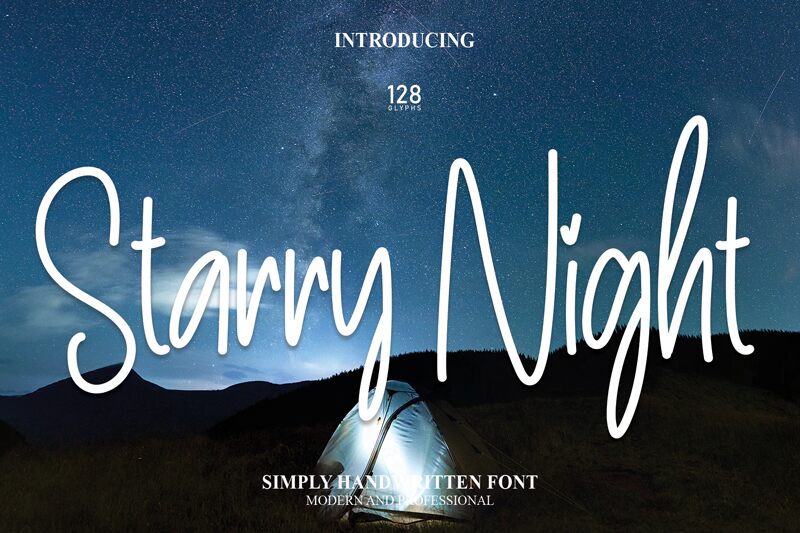 Starry Night font | Fonts2u.com