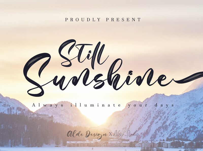 Still Sunshine - Personal Use font | Fonts2u.com