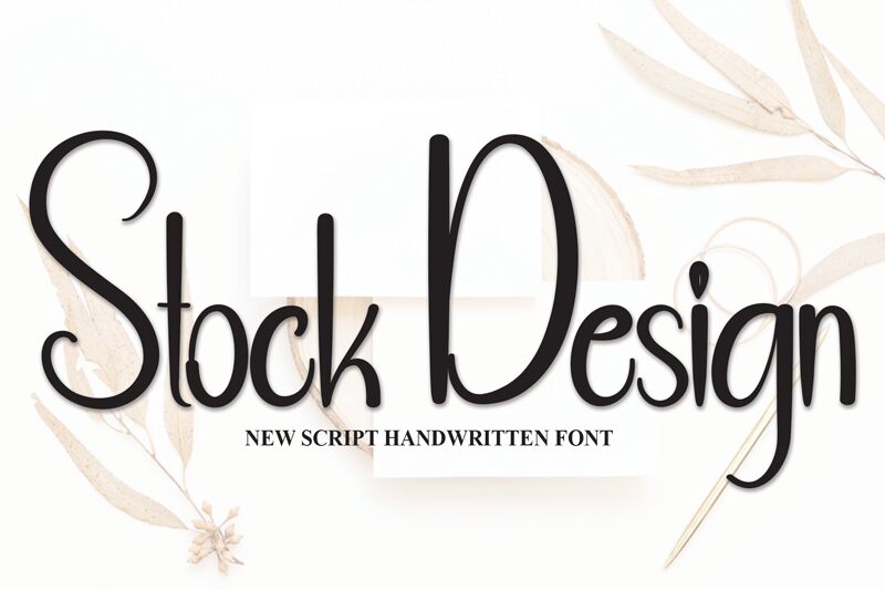 Stock Design font | Fonts2u.com
