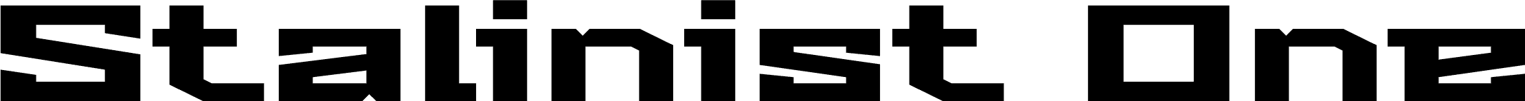 Stalinist One font