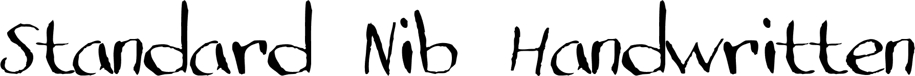 Standard Nib Handwritten Regular font | Fonts2u.com