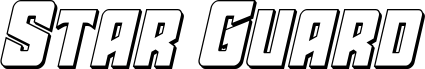 Star Guard Expanded Italic font