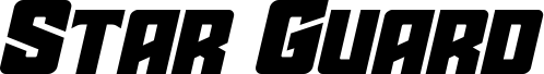 Star Guard Drop-Case font