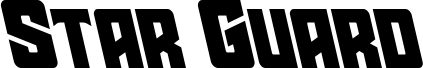 Star Guard Drop-Case font