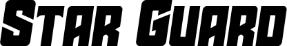 Star Guard Halftone font