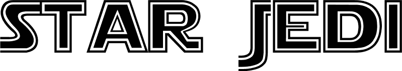 Star Jedi Outline font