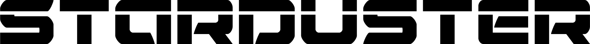 Starduster Laser font