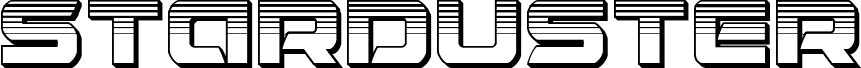Starduster Expanded font