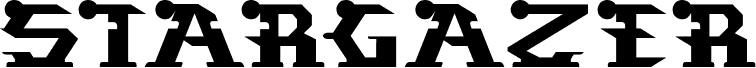 STARGAZER Bold font