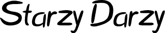 Starzy Darzy font | Fonts2u.com