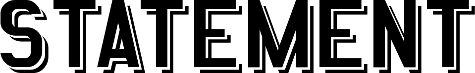 Statement Shadow Regular font