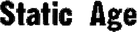 Static Age Horizontal Hold font | Fonts2u.com