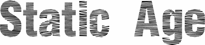Static Age Horizontal Hold font | Fonts2u.com