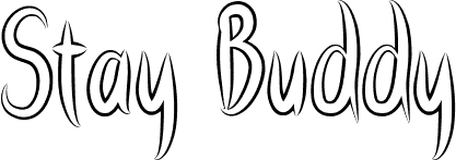 Stay Buddy outline font | Fonts2u.com