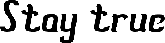 Stay true font | Fonts2u.com