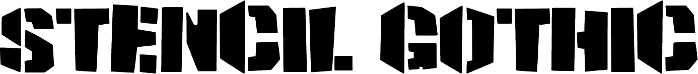 Stencil Gothic font | Fonts2u.com