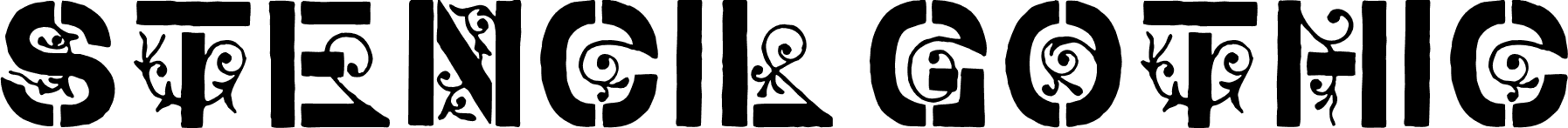 stencil gothic font